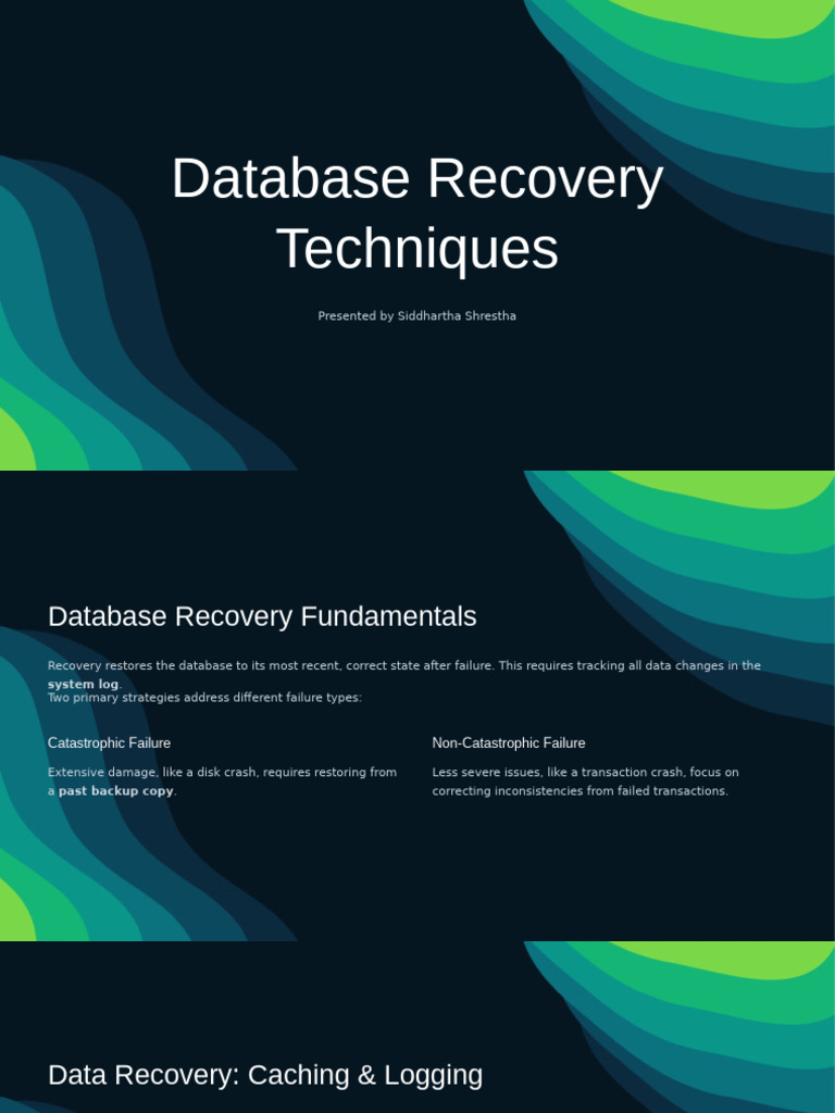 Database Recovery Techniques | PDF | Database Transaction | Databases
