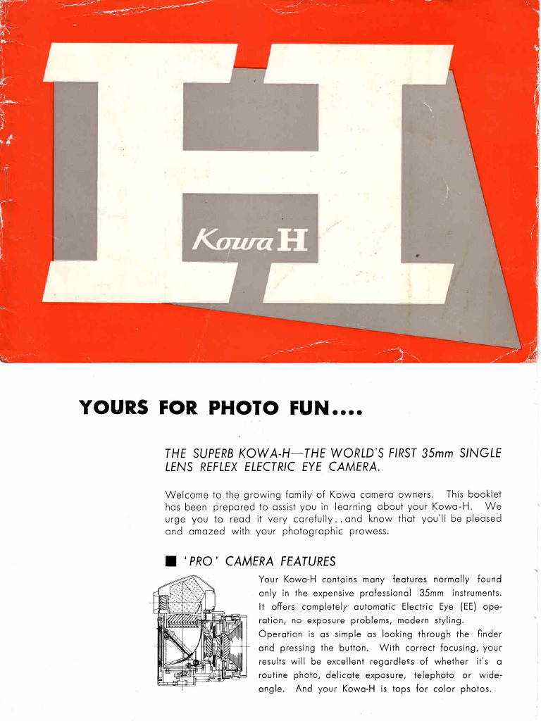 Kowa H User Manual PDF | PDF