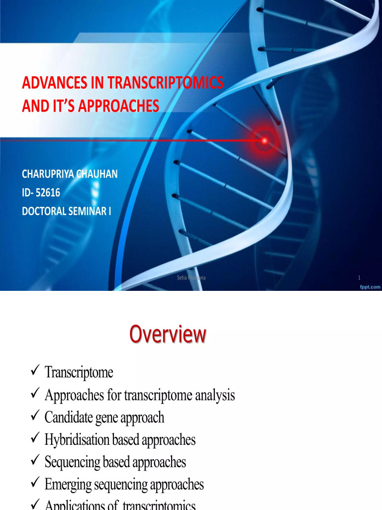Transcriptomics and Approaches | PDF