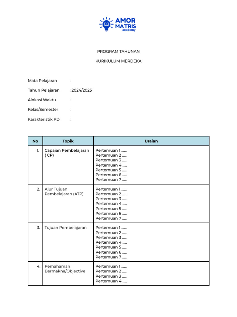 2025-2026 Modul Bimbel KK Merdeka | PDF