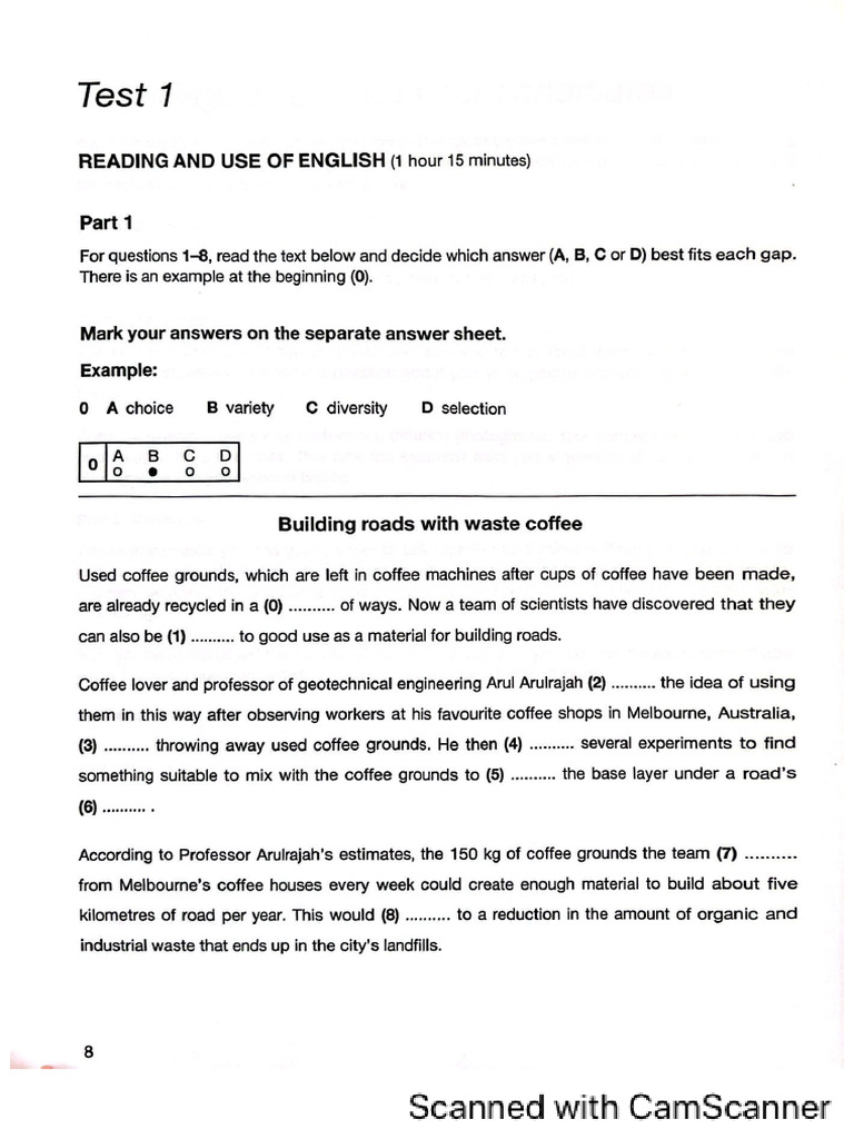 Test 1 - FIRST For Schools | PDF