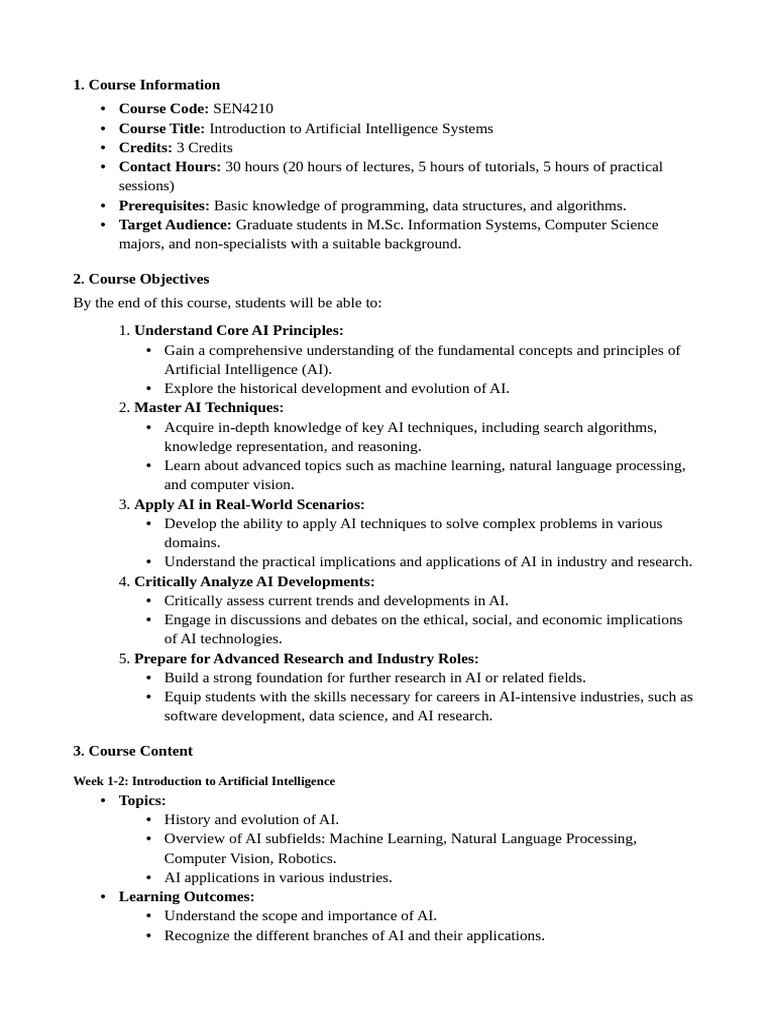 Artificial Intelligence Notes | PDF | Artificial Intelligence ...