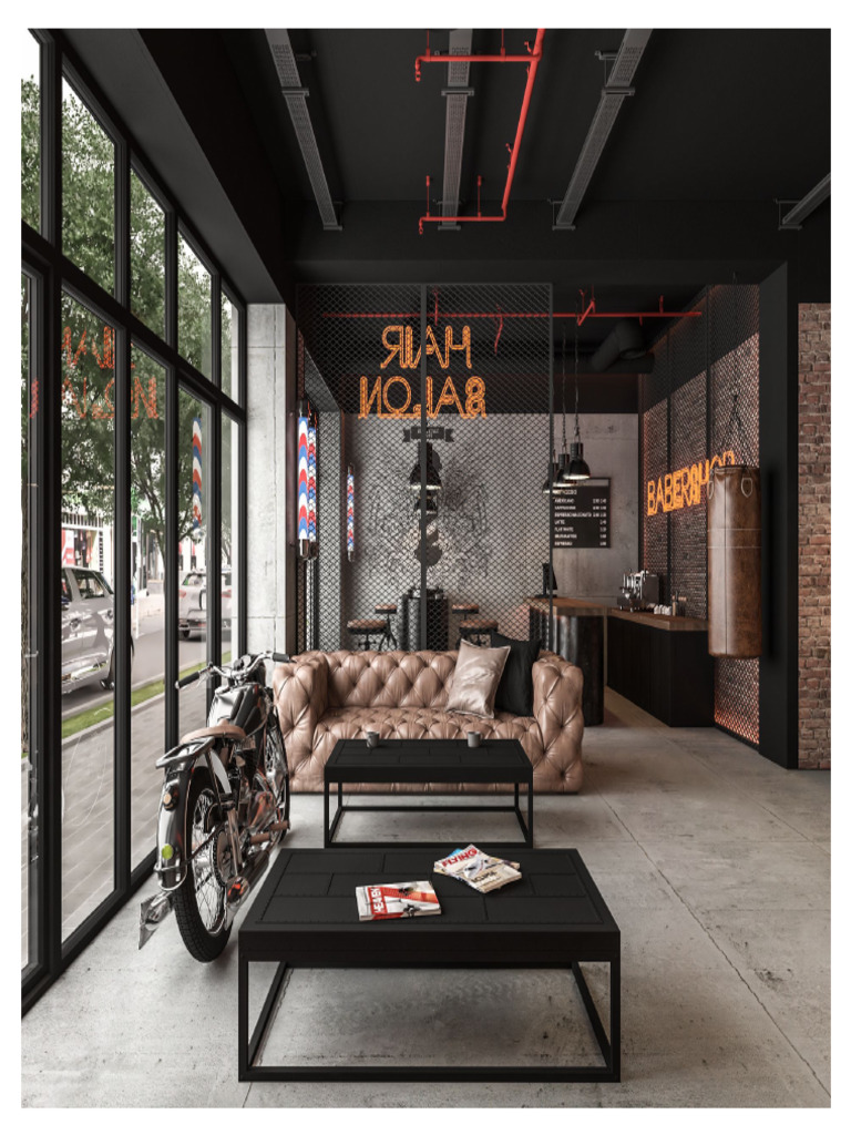 Proposta Projetual 3d - Salão Barbearia | PDF