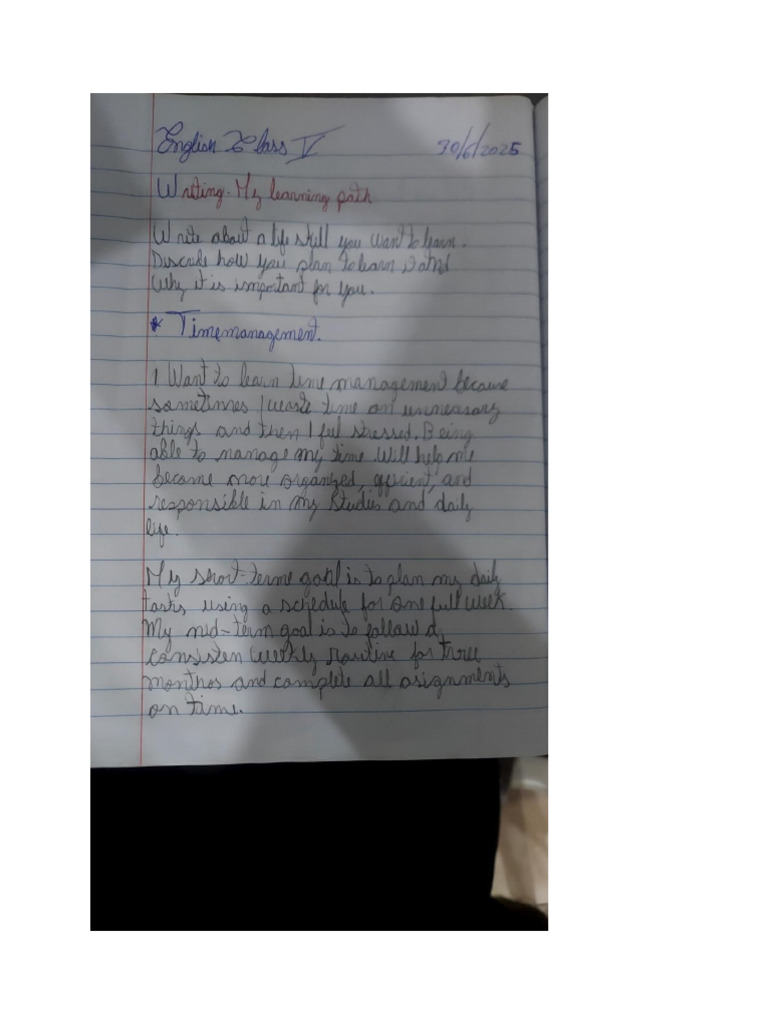 Writing - My Learning Path | PDF