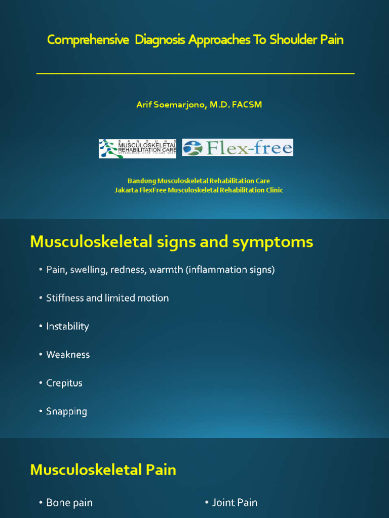 Comprehensive Diagnosis Approaches To Shoulder Pain | PDF | Shoulder ...