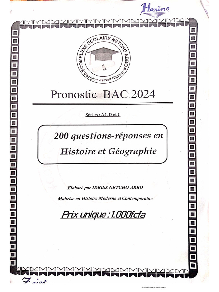 Idriss Netcho 2024 | PDF
