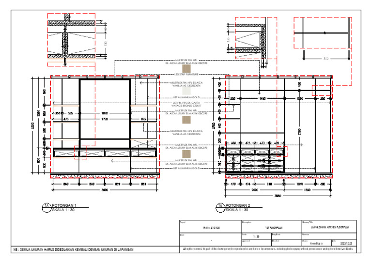Detail Interior Drawing | PDF