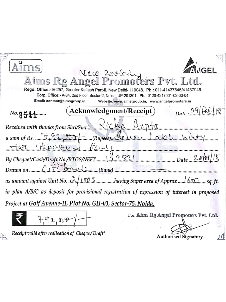 Payment Receipts | PDF