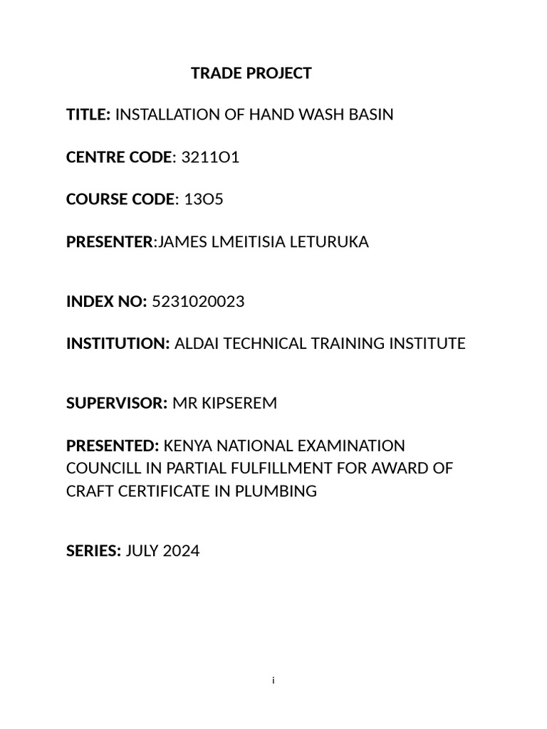 HAND - WASH - BASIN - INSTALLATION Turuga | PDF | Hand Washing | Wash