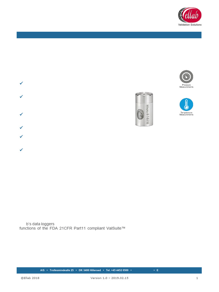 TSP Micro Pressure and Temperature Sensor | PDF | Temperature | Pressure