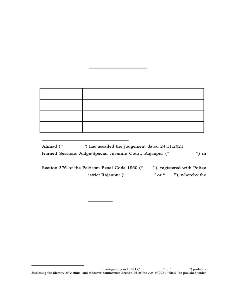 S 26 of The Anti Rape Act 2021 Elements of Rape Offence 1751822441 | PDF | Prosecutor | Rape