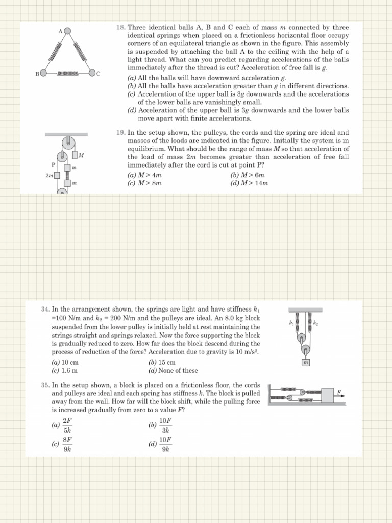 Open Spring Problems 2 | PDF