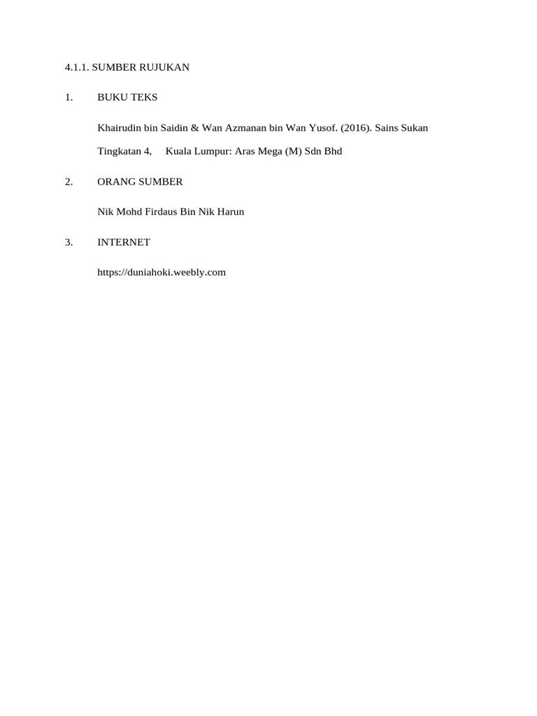 Sumber Rujukan | PDF