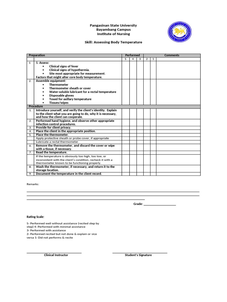 Vital Signs Checklist 1 | PDF | Breathing | Clinical Medicine