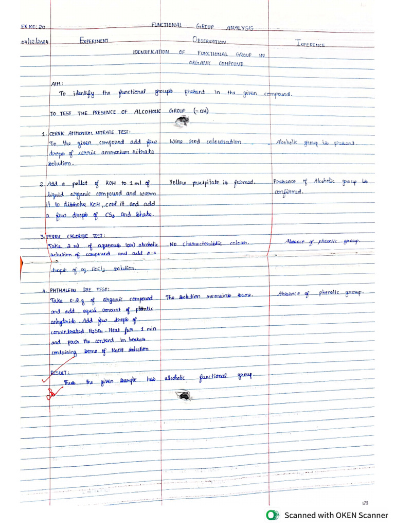 Functional Group Analysis | PDF