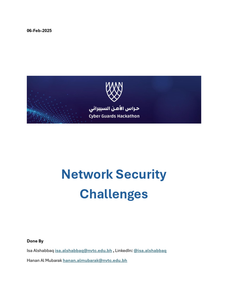 Network Security Challenges and Solutions | PDF | Security | Computer ...