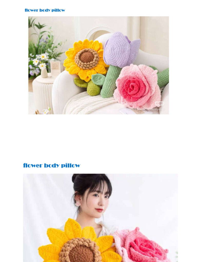 Flower Body Pillow: Comfort & Style | PDF