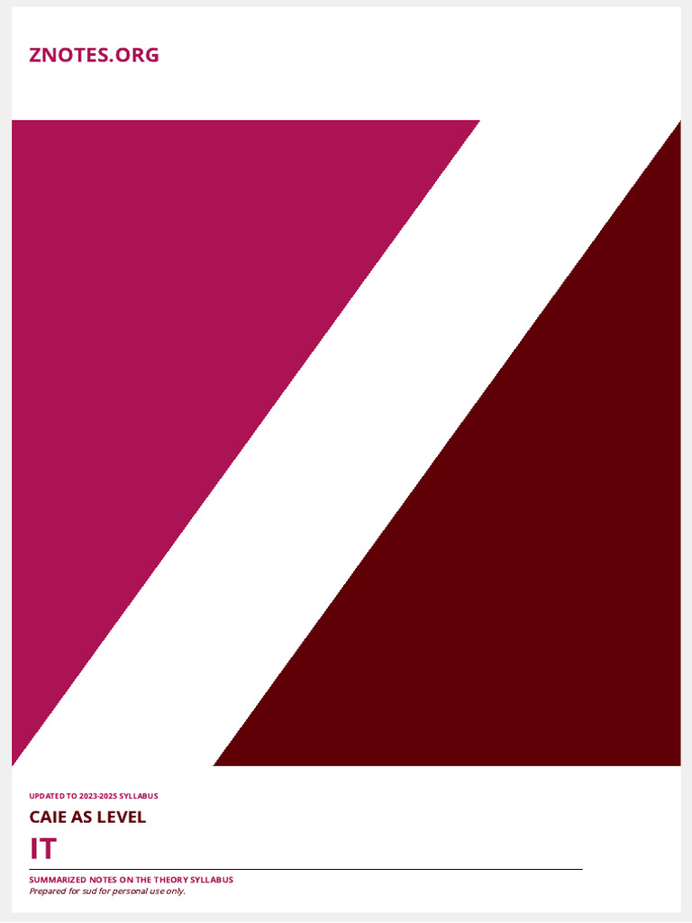 Caie As Level It Theory | PDF | Graphical User Interfaces | Public Key ...