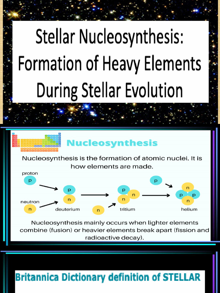 Stellar Nucleosynthesis | PDF