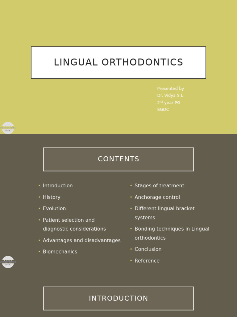 Lingual Orthodontics | PDF | Orthodontics | Tooth