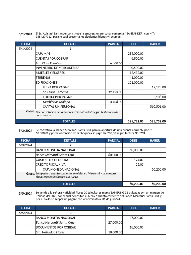 Practica Bimestre 2dooo 1ro A | PDF | Bancos | Cheque
