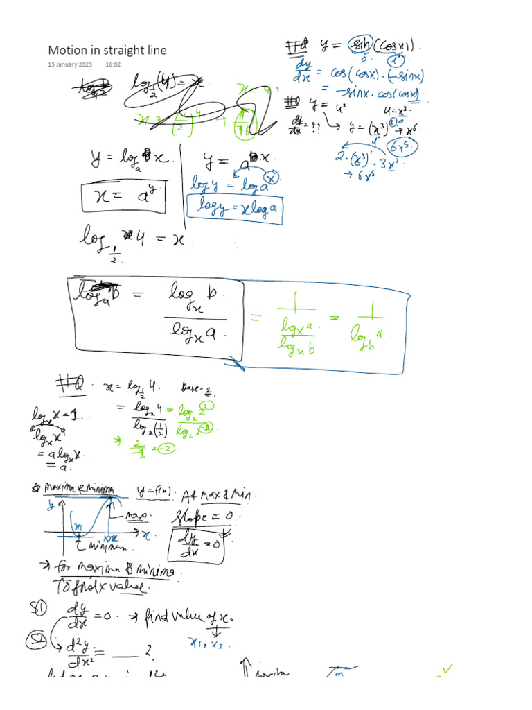 Motion in Straight Line | PDF