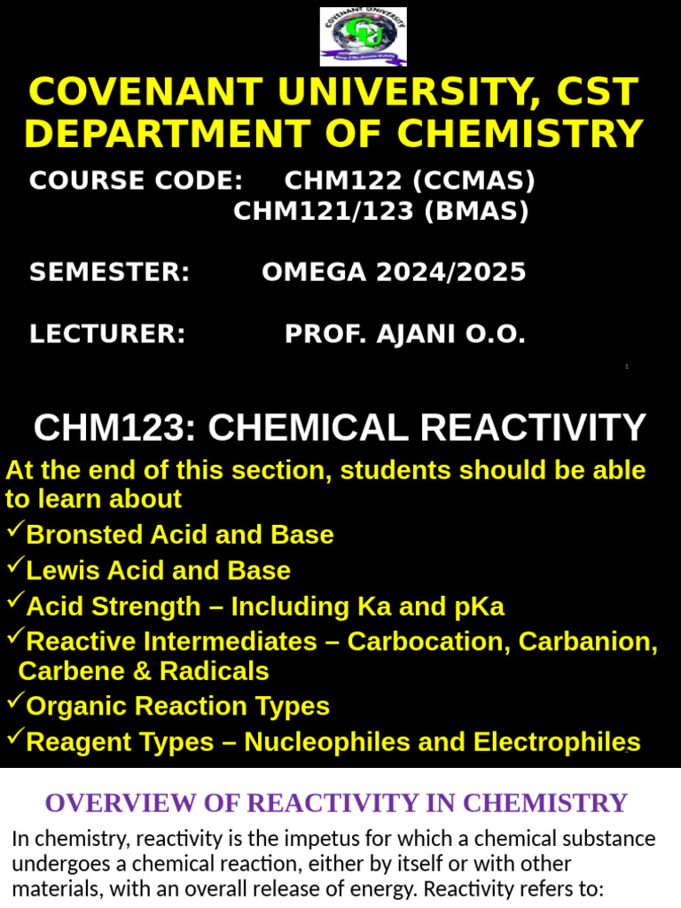 Chm122 Ccmas Module 3c | PDF | Chemical Reactions | Acid