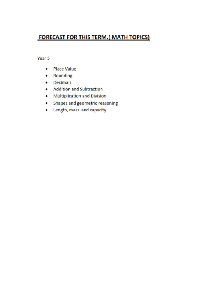 Y5 Maths Pdf
