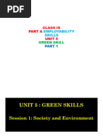 Green Skill - Notes Class 9 | PDF