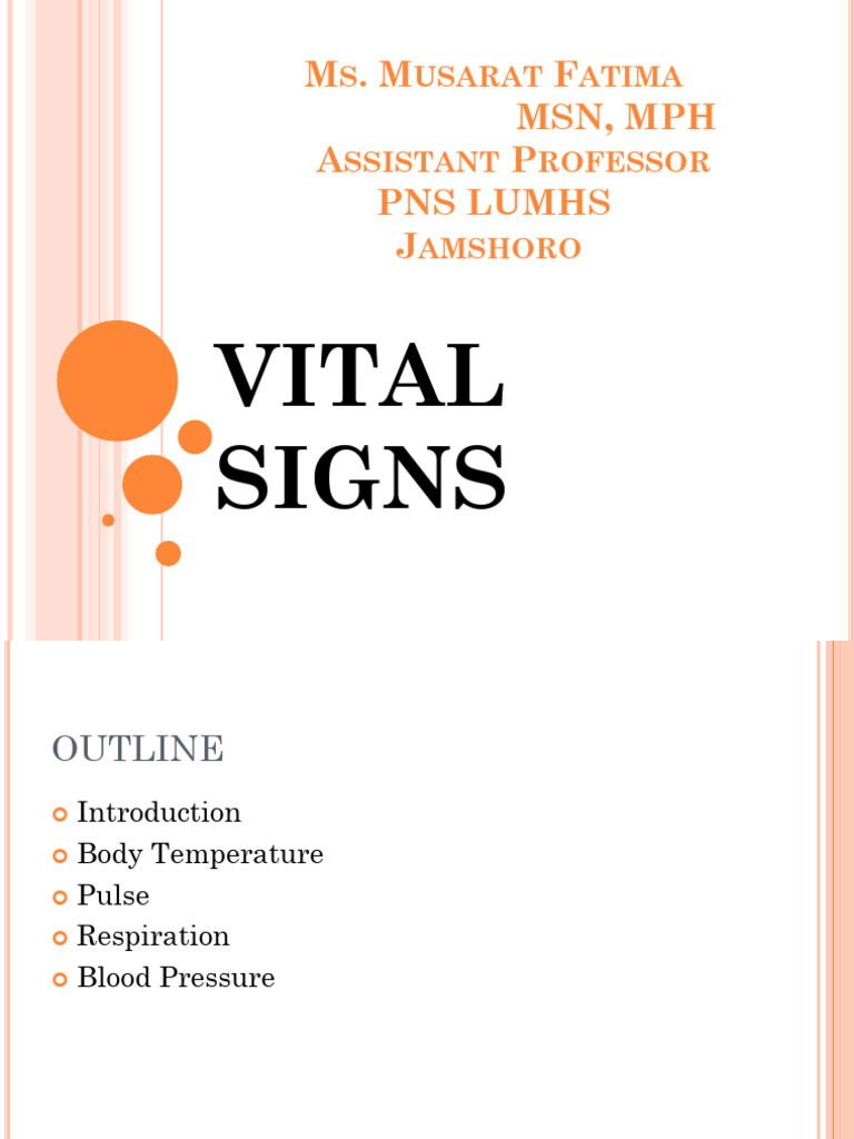 Understanding Vital Signs and Temperature | PDF | Breathing | Blood ...