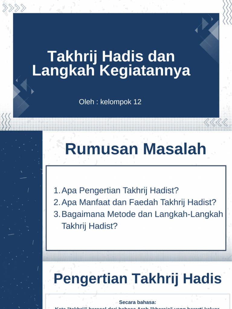 Takhrij Hadis | PDF