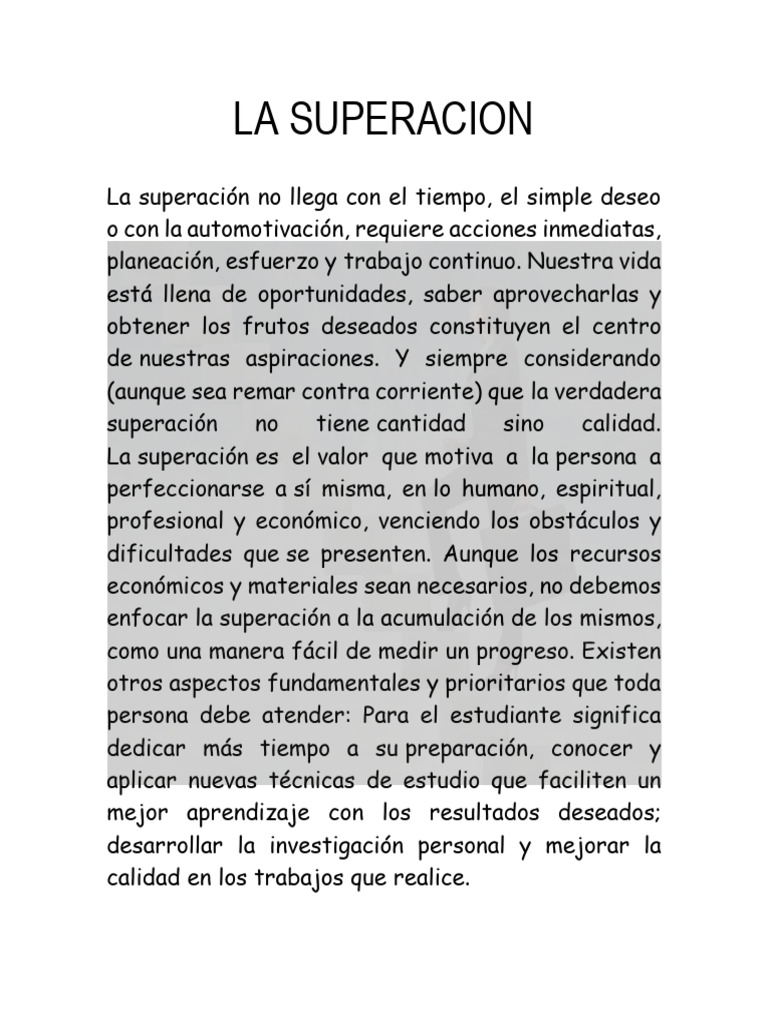 Claves para la Superación Personal | PDF