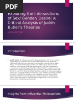 Judith Butler Theory of Performativity | PDF | Gender | Gender Studies