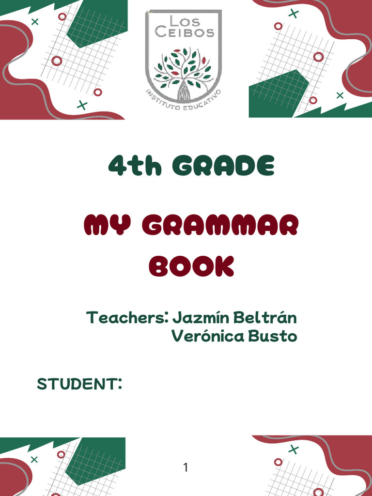 4th Grade Grammar Workbook | PDF