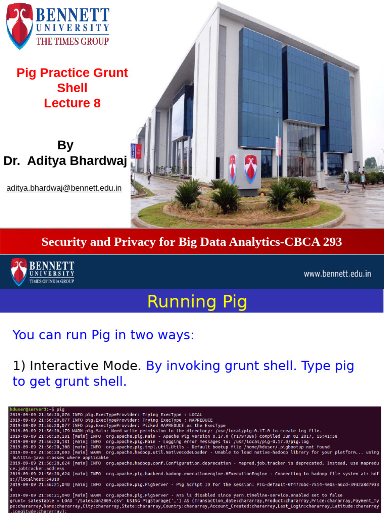 Lecture 8 - Pig Practice | PDF | Data | Computer Programming
