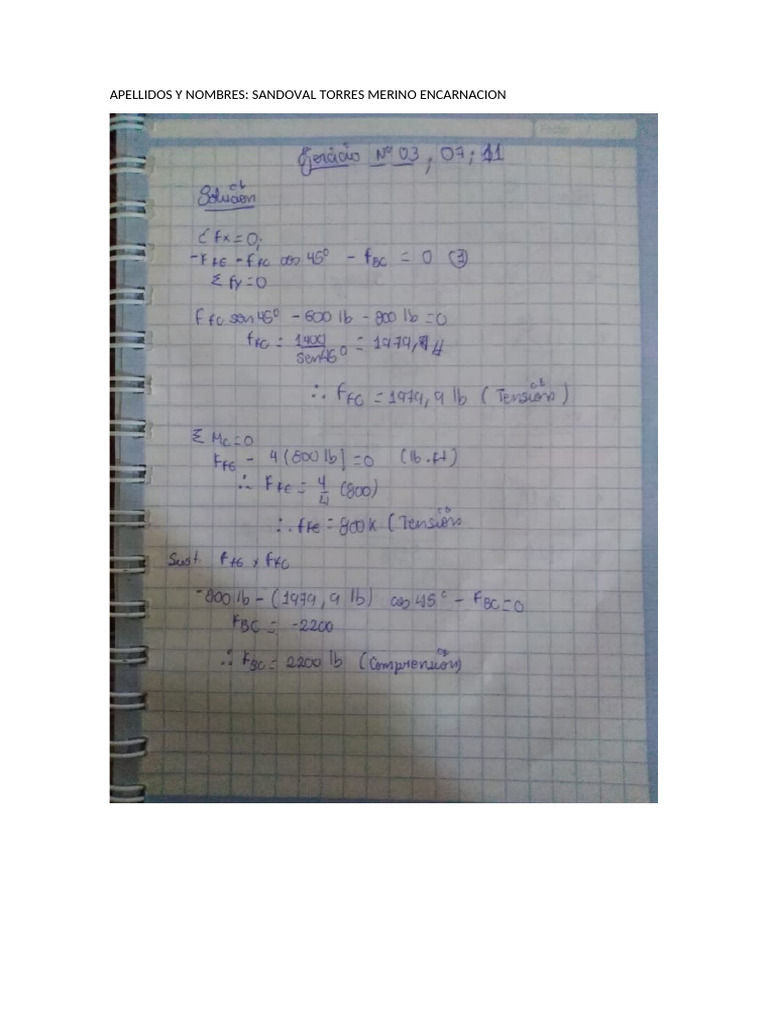 Solucion Examen Final Estatica | PDF