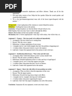 Debate Vocabulary and Structure Guide | PDF | Argument | Logic