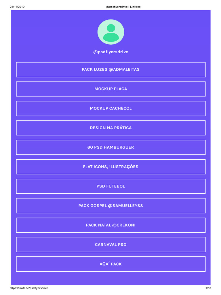 Linktree - Vários Links de Packs | PDF | Adobe Creative Suite | Editing Software