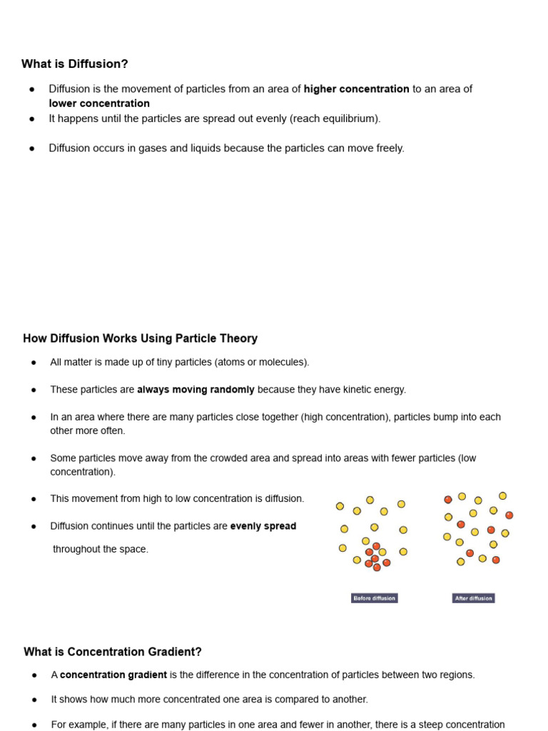 Chapter-3 Additional Notes | PDF | Diffusion | Osmosis