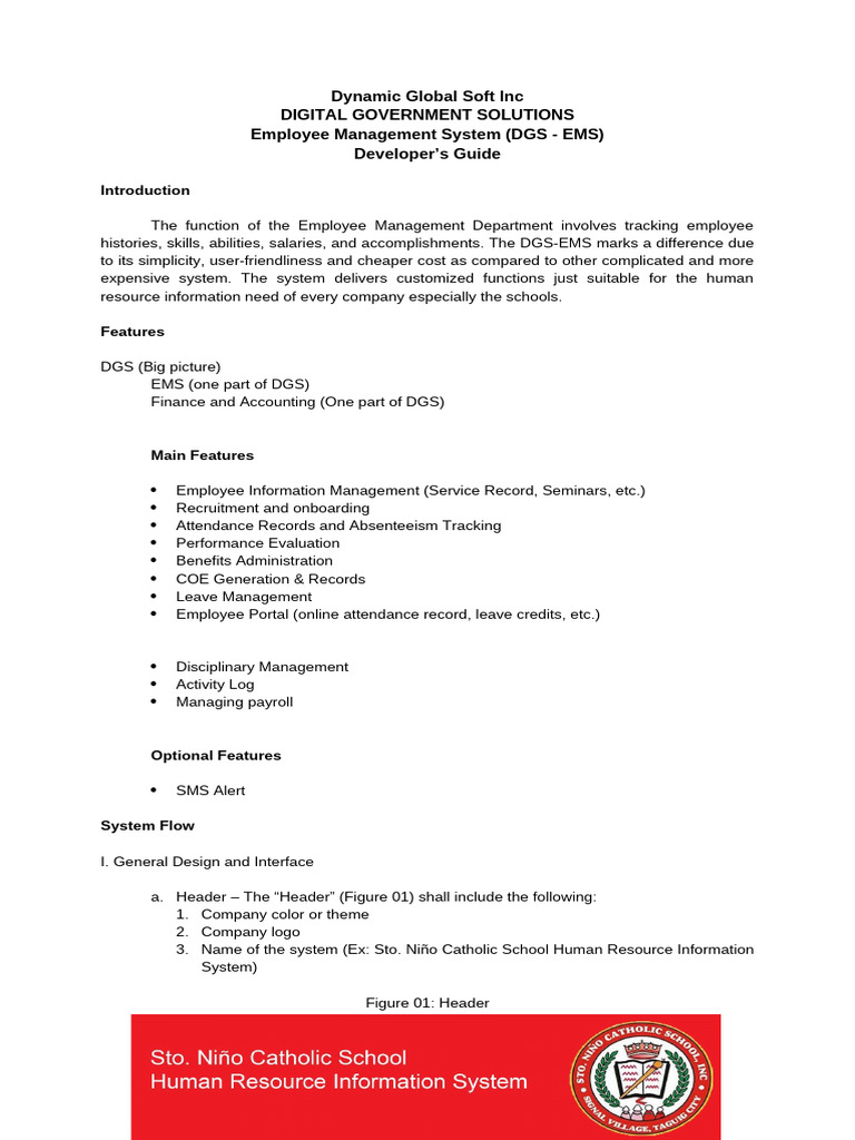 DGSI-EMS-Developers-Guide_Ver1 | PDF | Graphical User Interfaces | System Software