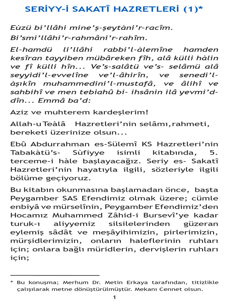 Seriyy I Sakati Hazretleri 11 | PDF