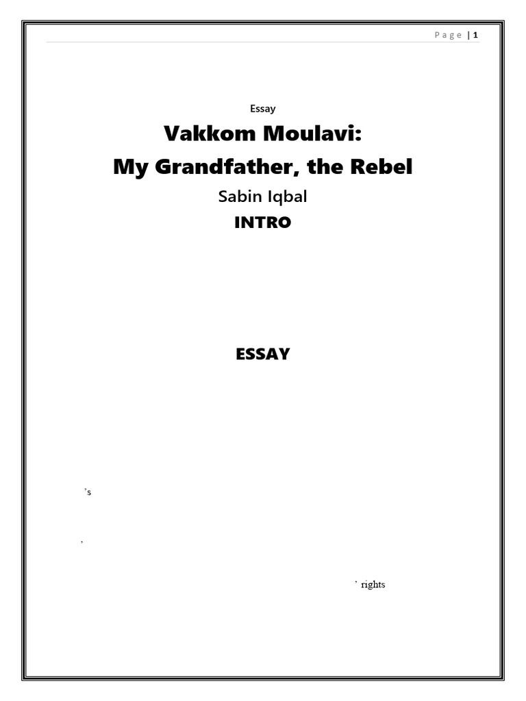 Vakkom Moulavi: Kerala's Islamic Reformer | PDF