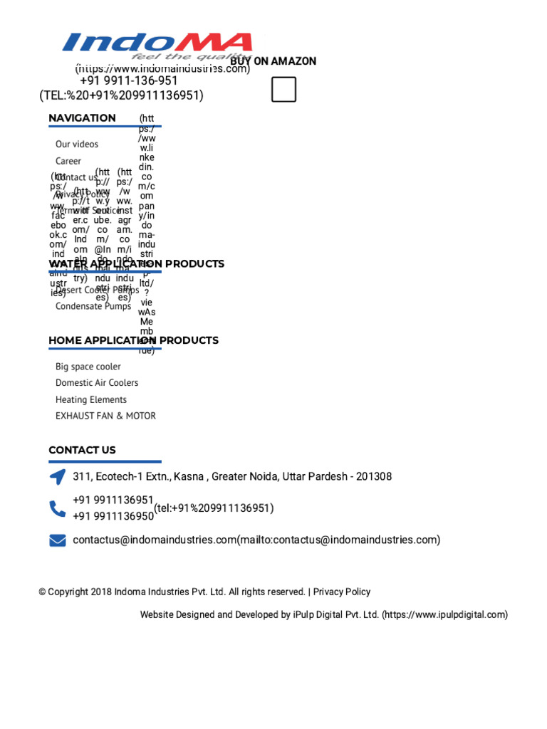 Indoma Industries Product Overview | PDF