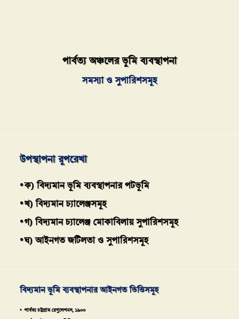 CHT Land Problem and Solution | PDF