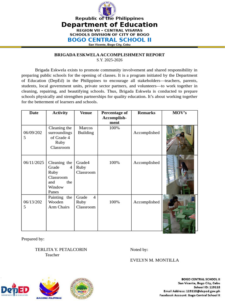 Brigada Accomplishment Ruby | PDF