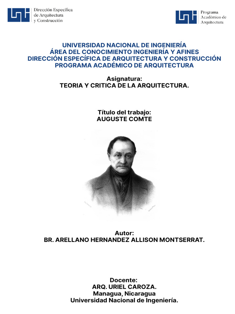 Auguste Comte | PDF | Sociología | Sociedad