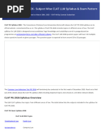 CLAT Syllabus - Origin CLAT | PDF