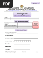 MUBAS Postgraduate Application Form | PDF | Postgraduate Education ...