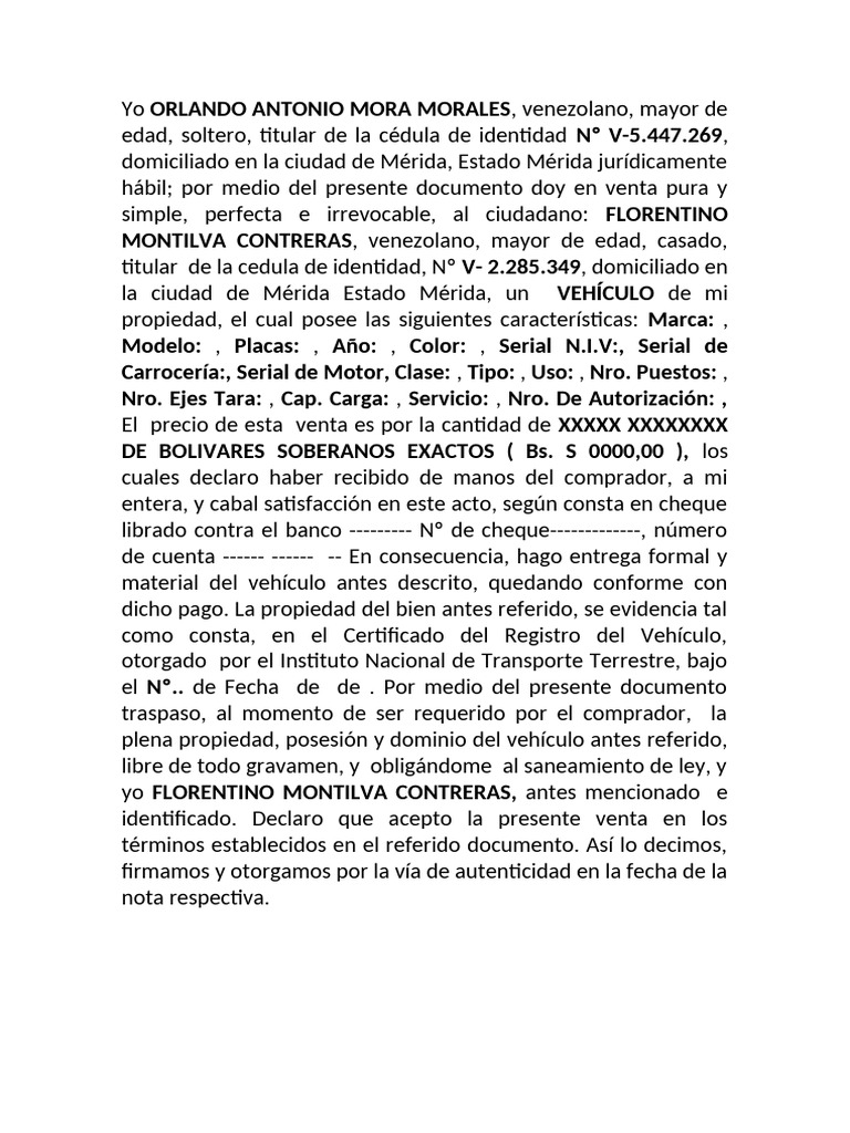 Documento de Venta | PDF