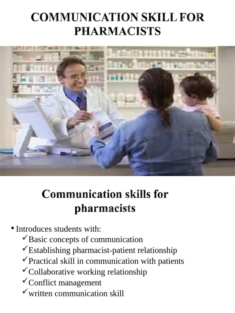 Communication Skills In Pharmacy Practice Pdf Communication
